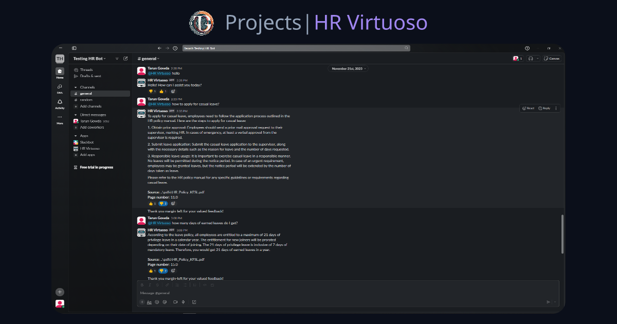 HR Virtuoso | Projects